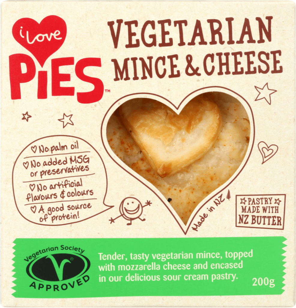 VEGETARIAN MINCE & CHEESE 200g – I Love Food